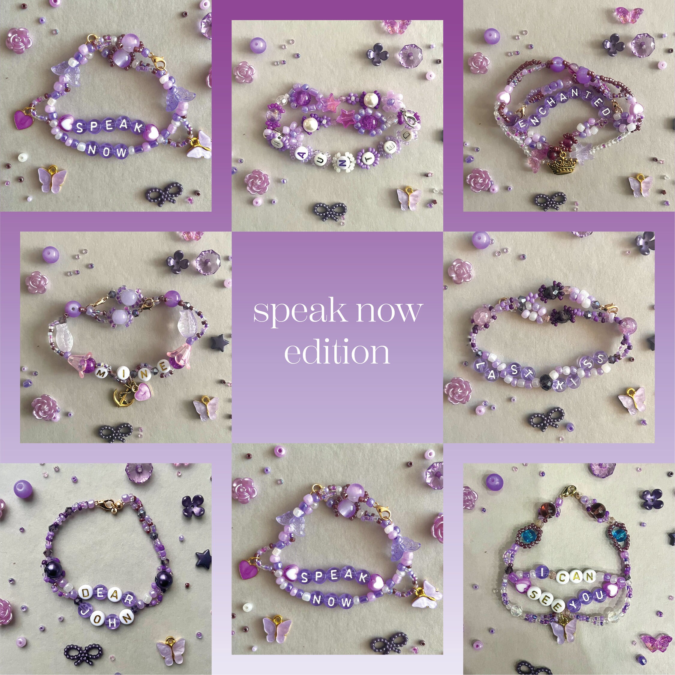 Enchanted Bracelet Eras Version Speak Now - Etsy