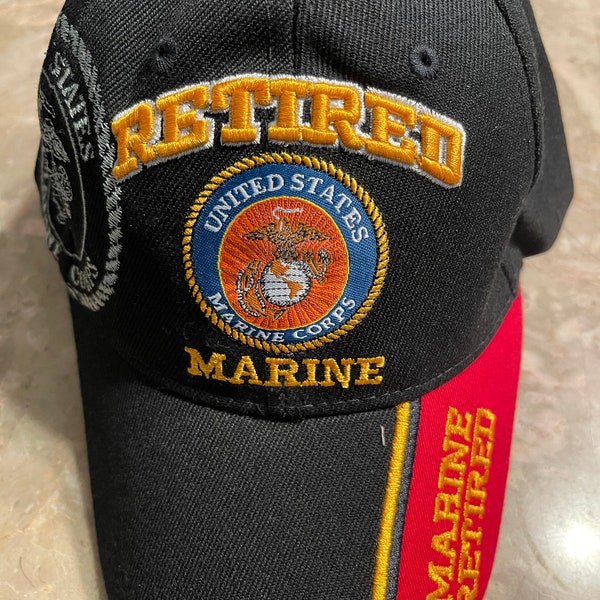 Marine Corps Retired Hat - Etsy