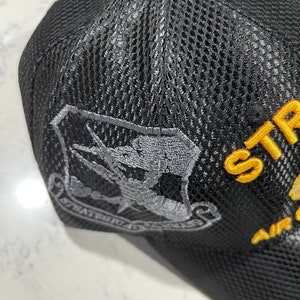 Strategic Air Command Cap Black New Mesh - Etsy
