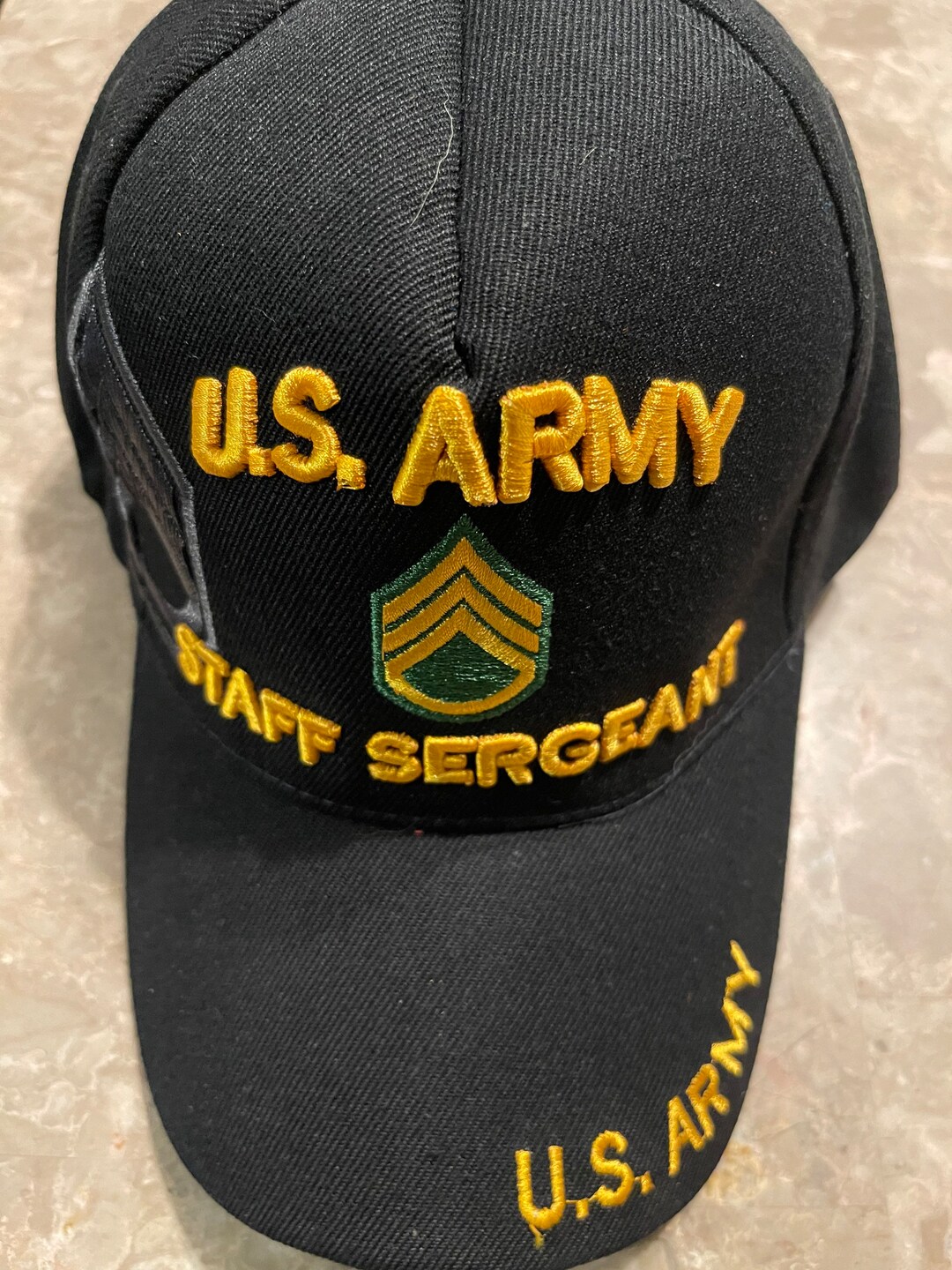 Army SSG Retired Cap Black - Etsy