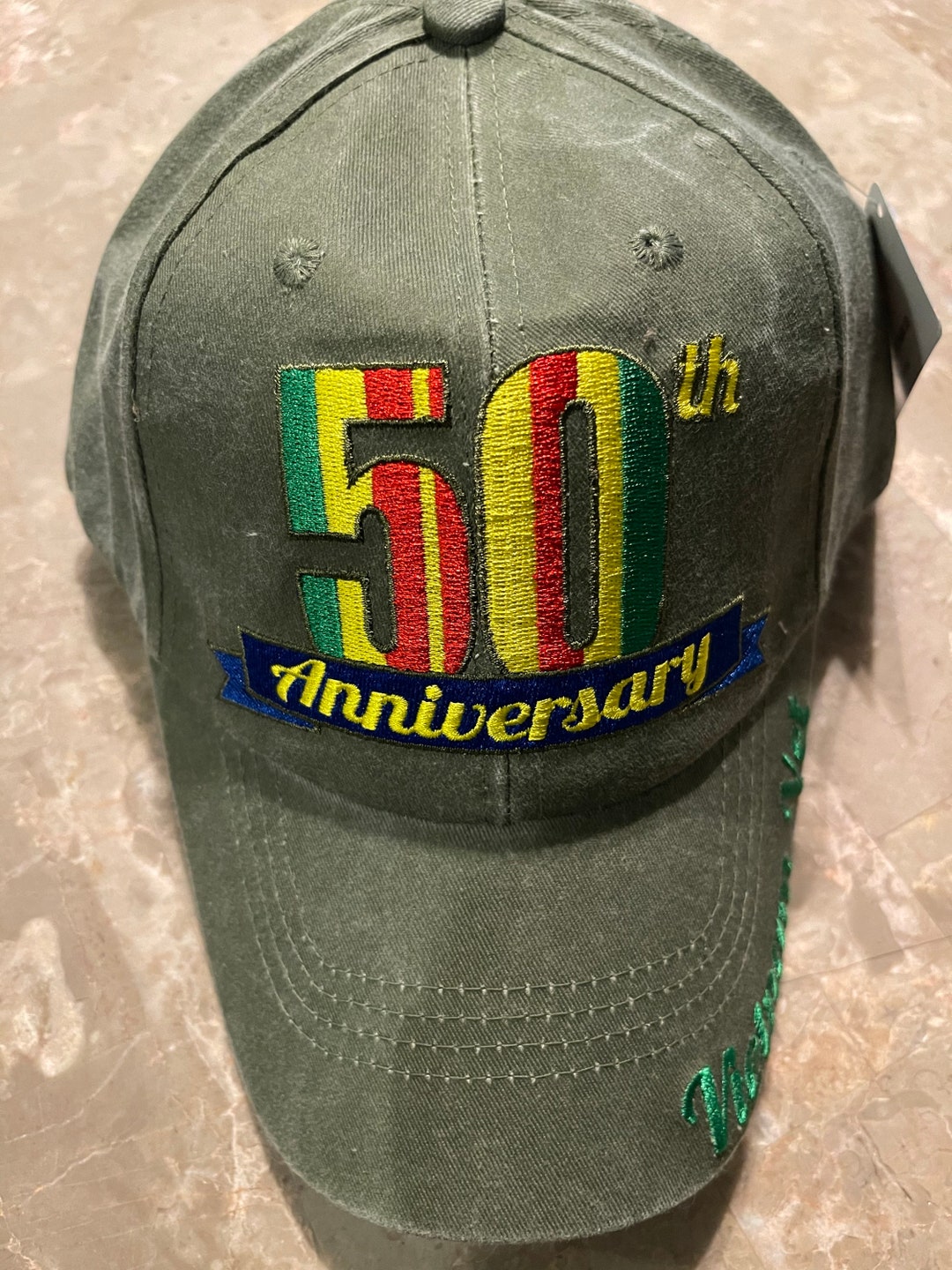 Vietnam Veteran 50th Anniversary Cap, Green - Etsy