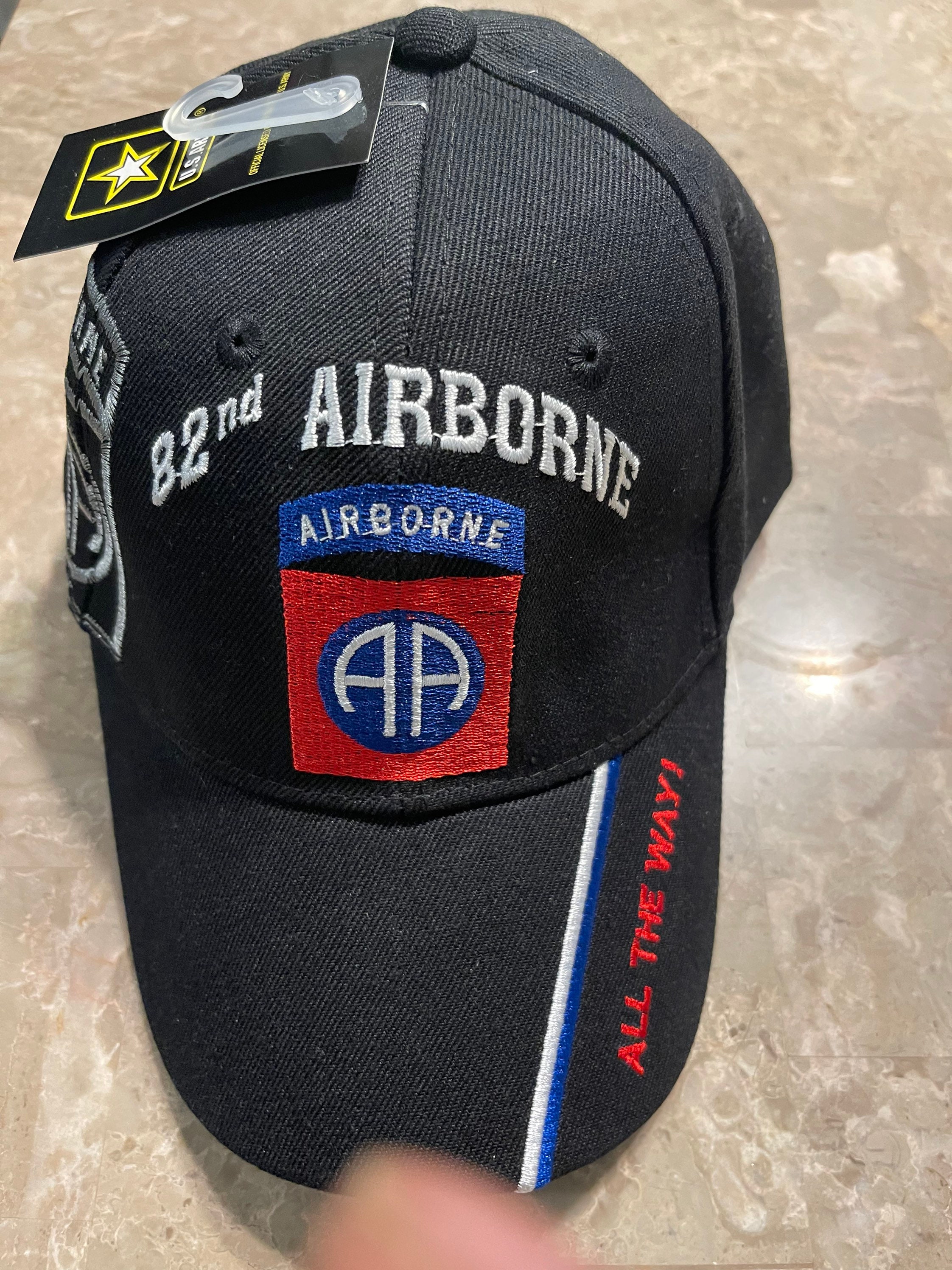 82nd Airborne Division Cap Black | Etsy