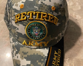 Us Army Retired Cap | Etsy