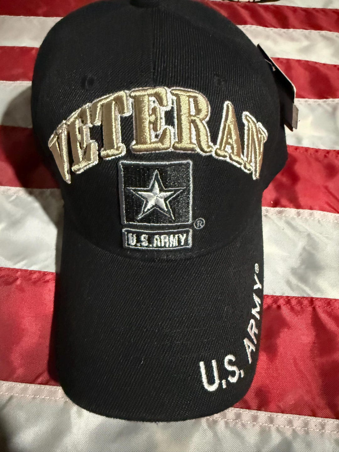 US Army Veteran Cap Black - Etsy