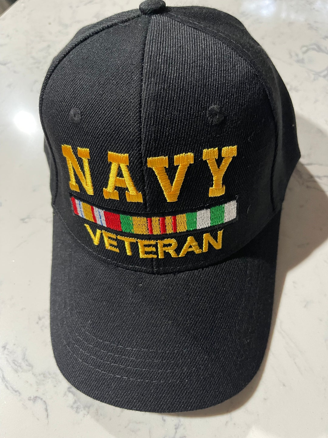 Navy Veteran Cap Black - Etsy