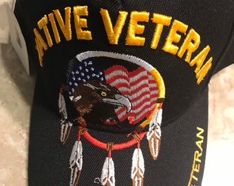 Native Veteran Cap | Etsy