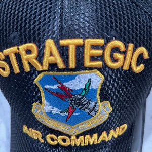 Strategic Air Command Cap Black New Mesh - Etsy