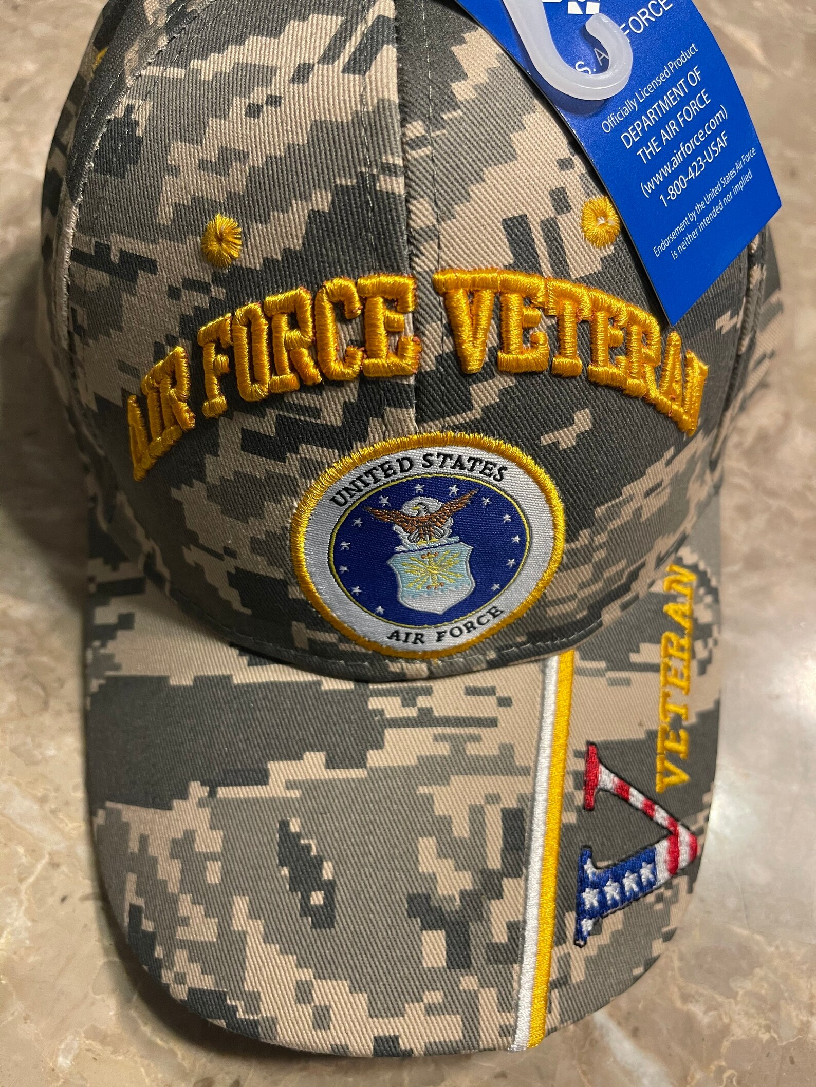Air Force Veteran Camouflage Cap | Etsy