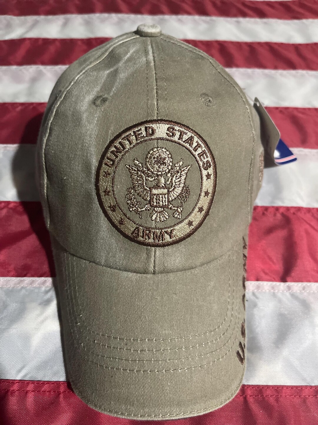 US Army Cap Moondust Khaki Color - Etsy