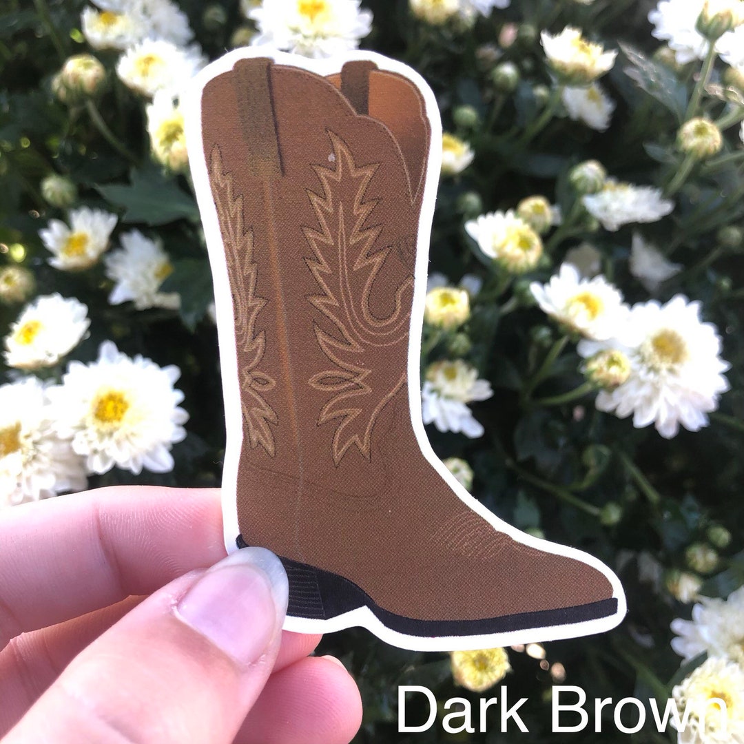 Cowboy/girl Boot Sticker - Etsy
