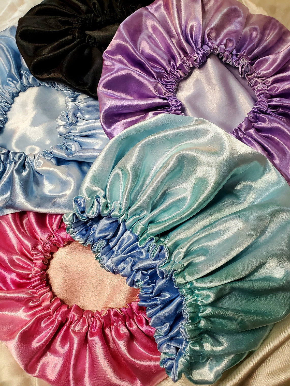 Reversible Silky Satin Hair Bonnet | Etsy