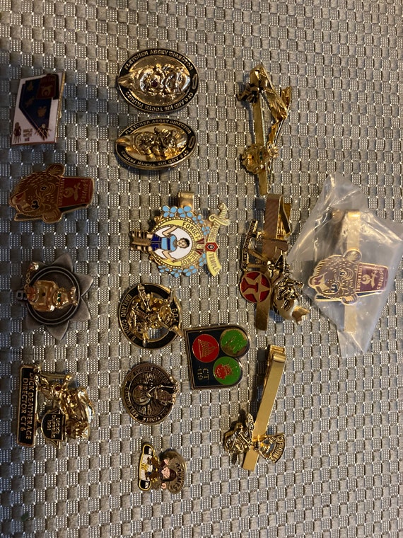 Vintage Masonic Freemason Shriners 11 Tie Tacks and 4 Tie - Etsy