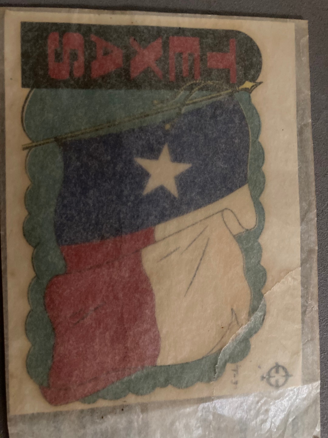 Vintage Lindgren-turner Co Texas Decal Comes in Envelope Marked 15 ...