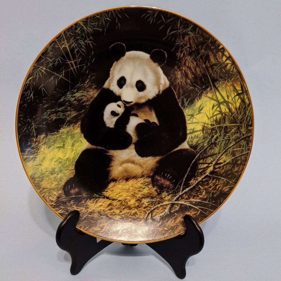 Bradford Exchange Collectible Plate "the Panda" - Etsy