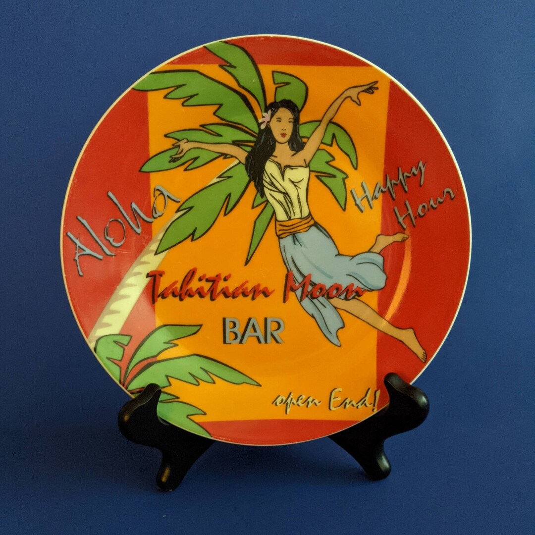 Tahitian Moon by Godinger Plates - Etsy