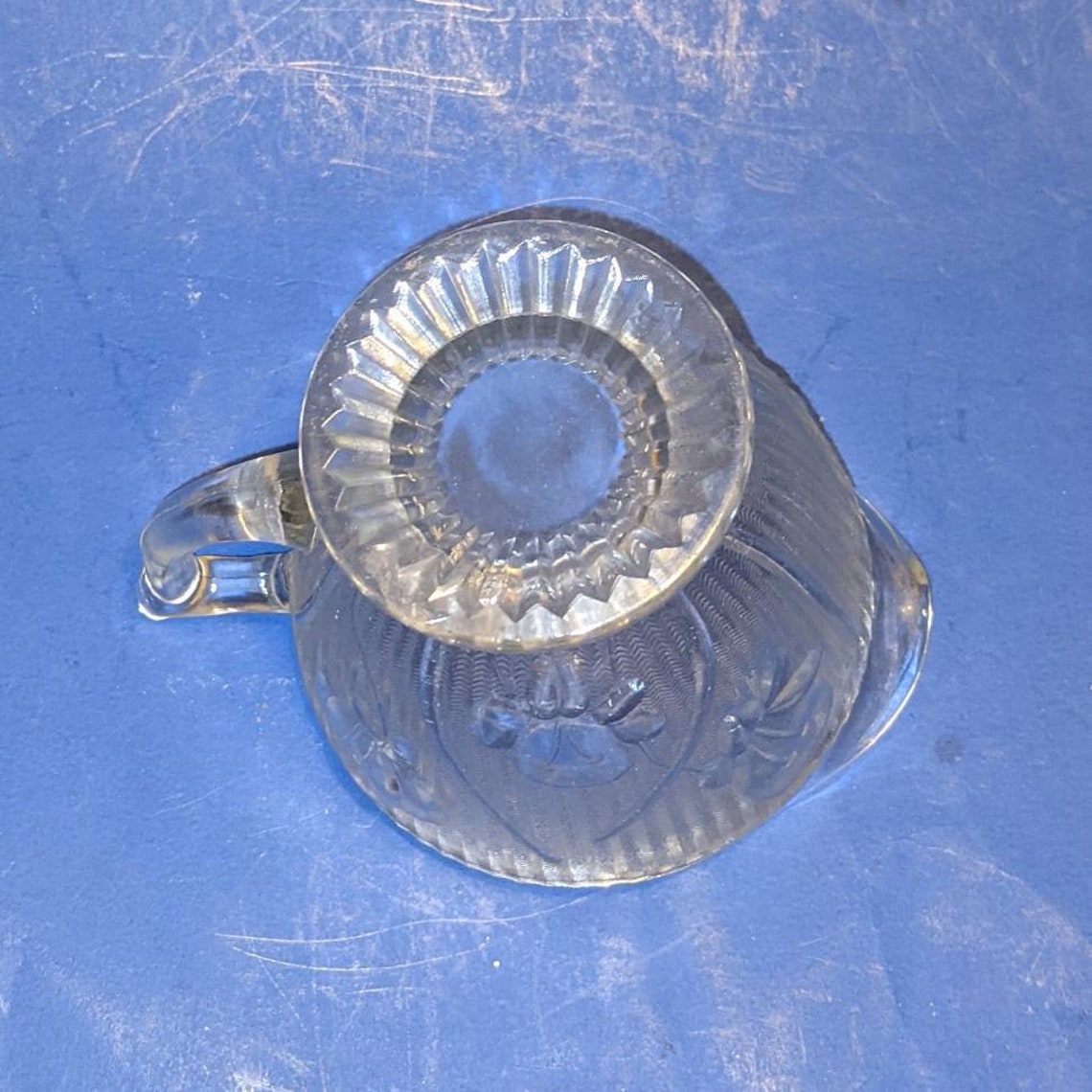 Creamer Jeanette Glass Depression Glass Iris Clear Pattern | Etsy