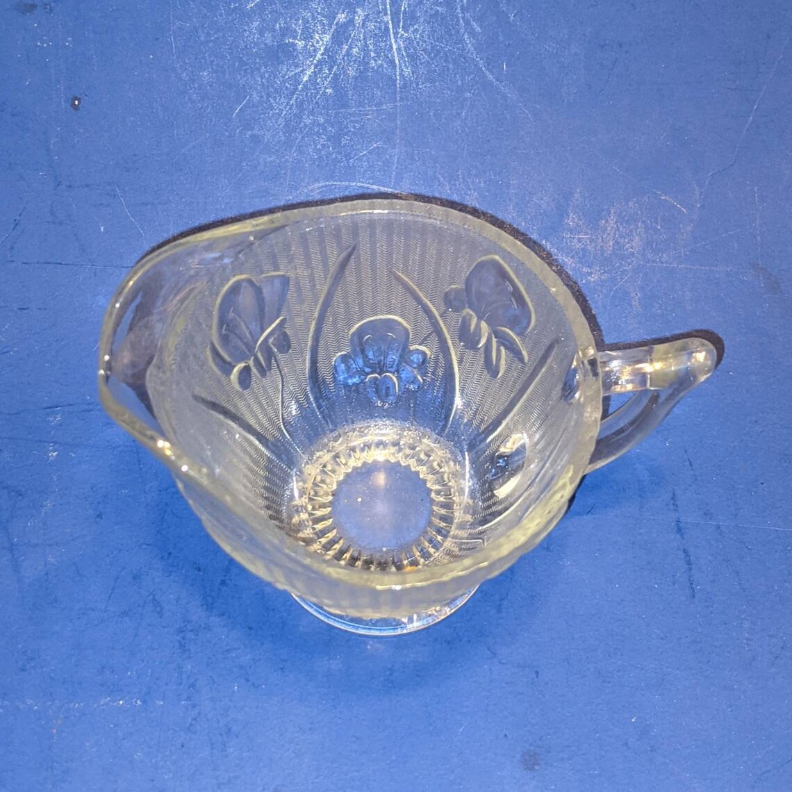 Creamer Jeanette Glass Depression Glass Iris Clear Pattern | Etsy