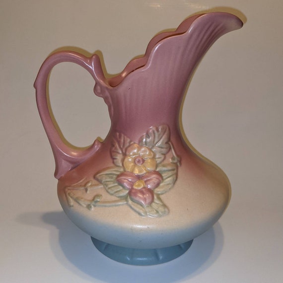 Vintage Hull Pottery Pitcher Ewer Glazed Pottery W-11-8.5 - Etsy