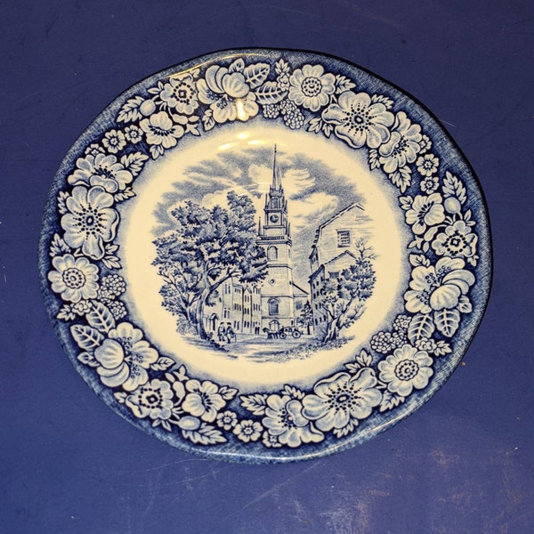 Liberty Blue Historical Colonial Scenes - Etsy