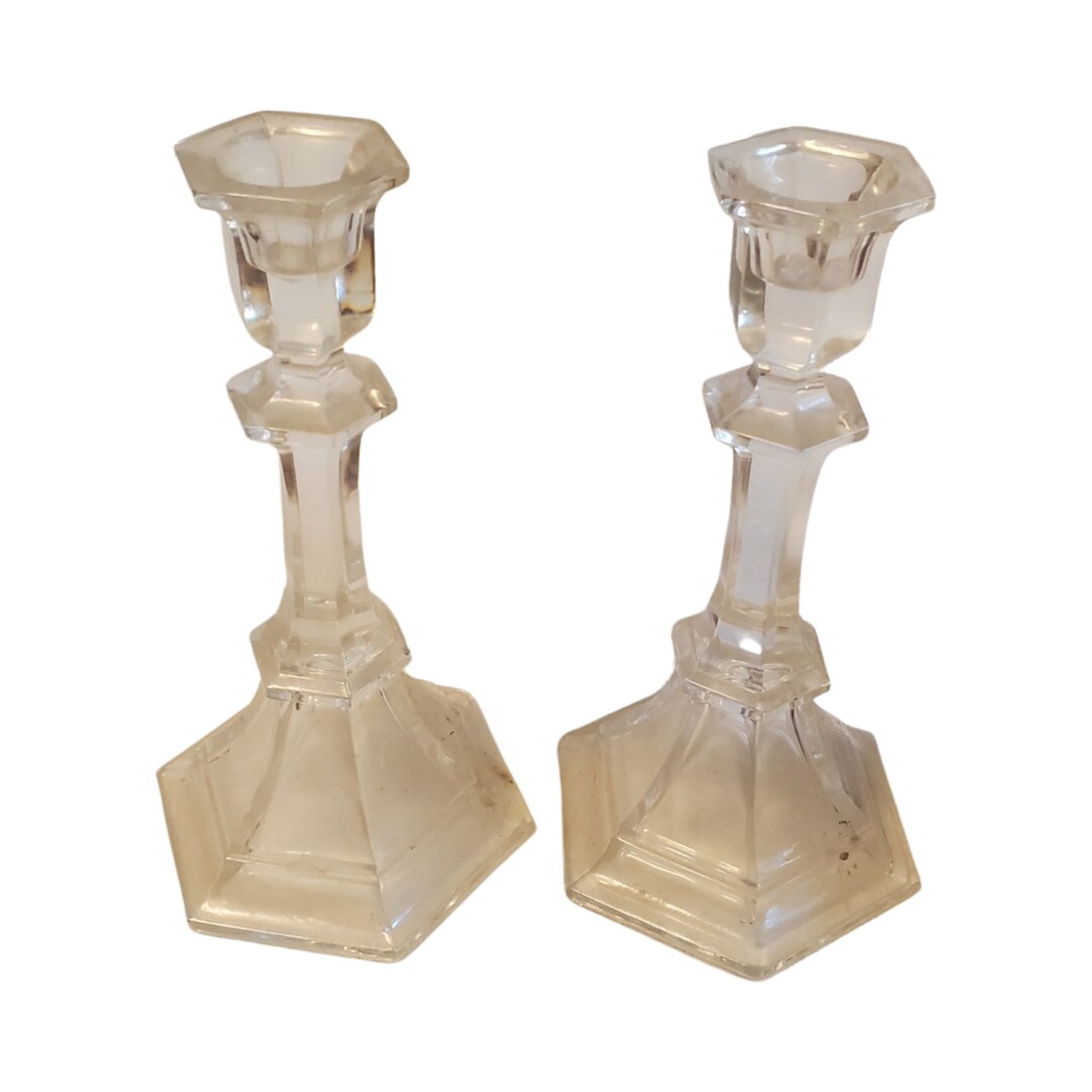 Candle Holder, Partylite Crystal, Candlesticks - Pair - Etsy