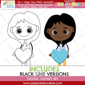 Valentine Clipart Bundle, Clipart Bundle, Valentine's Day Clipart, Cute ...