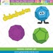 3D Shapes Clipart | Smiling Shapes| Math Clipart | Geometry | Instant ...
