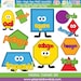 2D Shapes Clipart | Geometric Clipart | Cute Clipart | Teacher Clipart ...