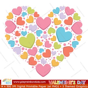 Valentine Clipart Bundle, Clipart Bundle, Valentine's Day Clipart, Cute ...