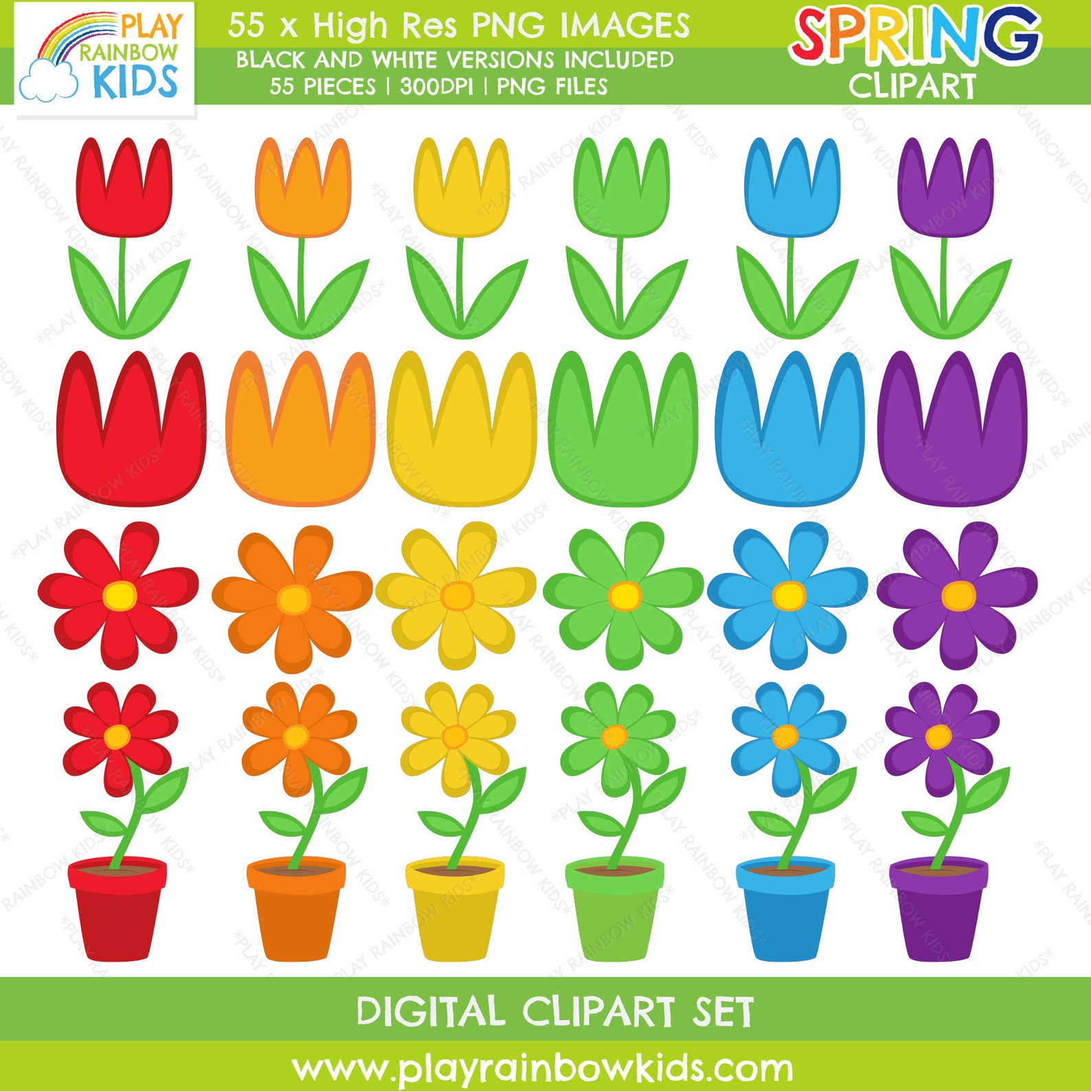 Clipart Bundle, Four Seasons Clipart, Spring, Summer, Winter, Fall ...