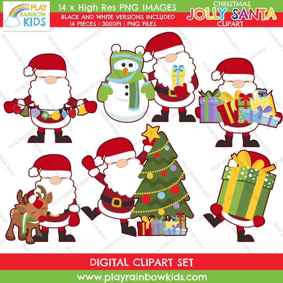 Santa Clipart | Christmas Clipart | St Nick | Holiday Clipart | Santa ...