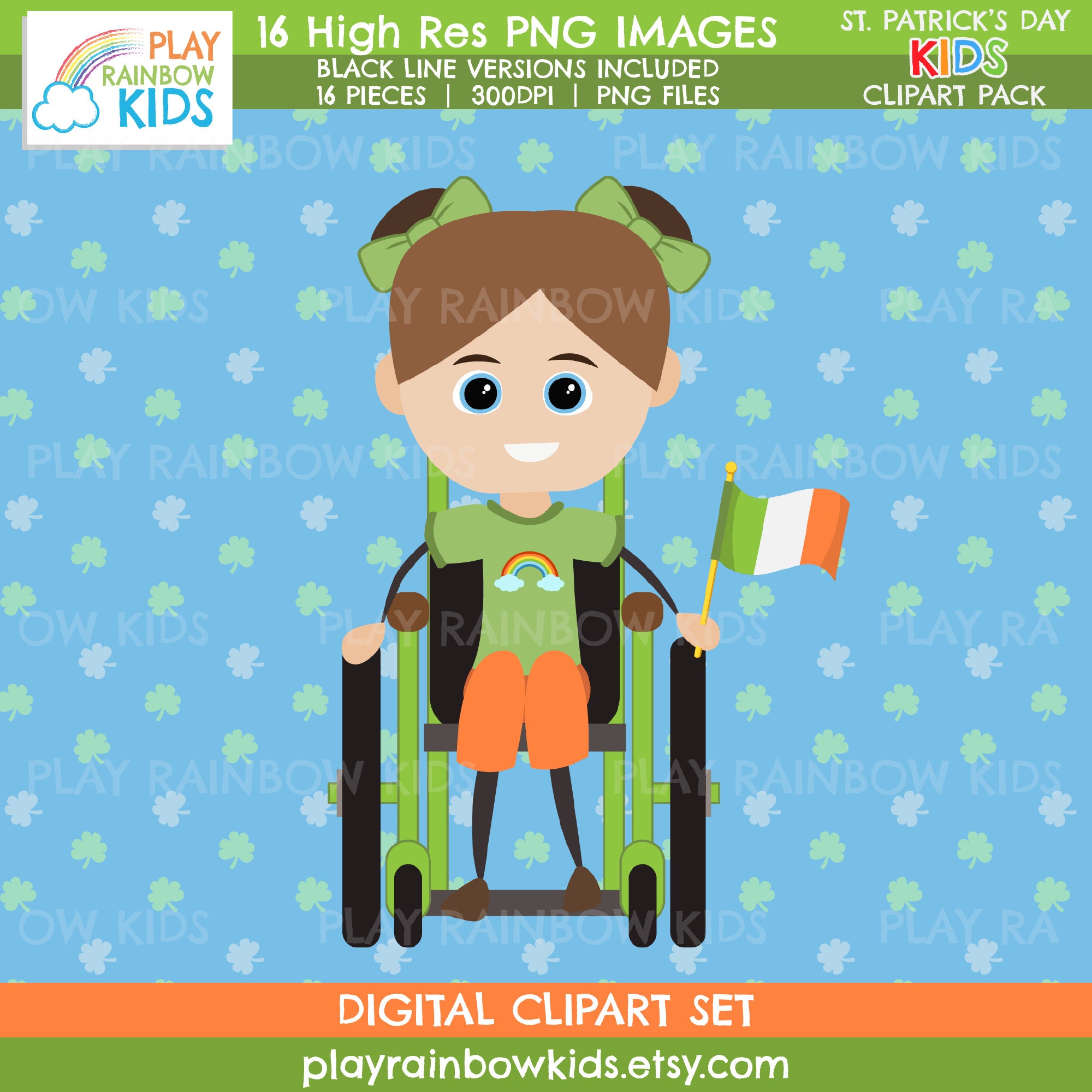 St. Patrick's Day Clipart, Kids Clipart, St Patricks Day PNG, Diversity ...
