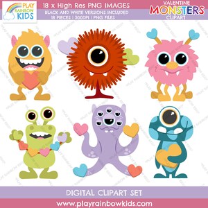 Valentine Clipart Bundle, Clipart Bundle, Valentine's Day Clipart, Cute ...