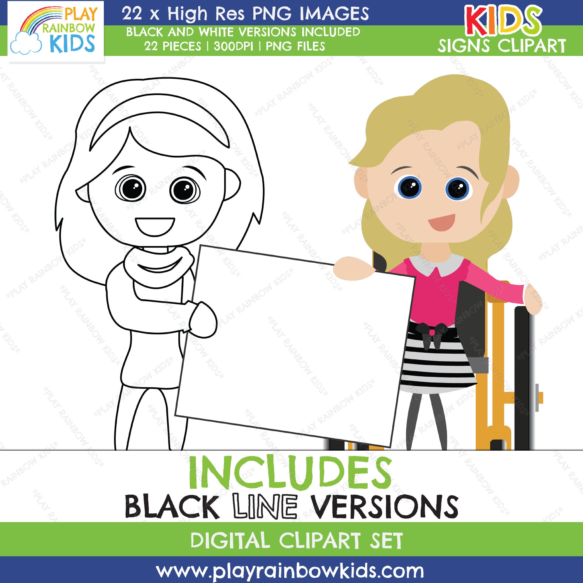 Kids Diversity Signs Clipart. Kids on Wheelchair, Disability Clipart ...