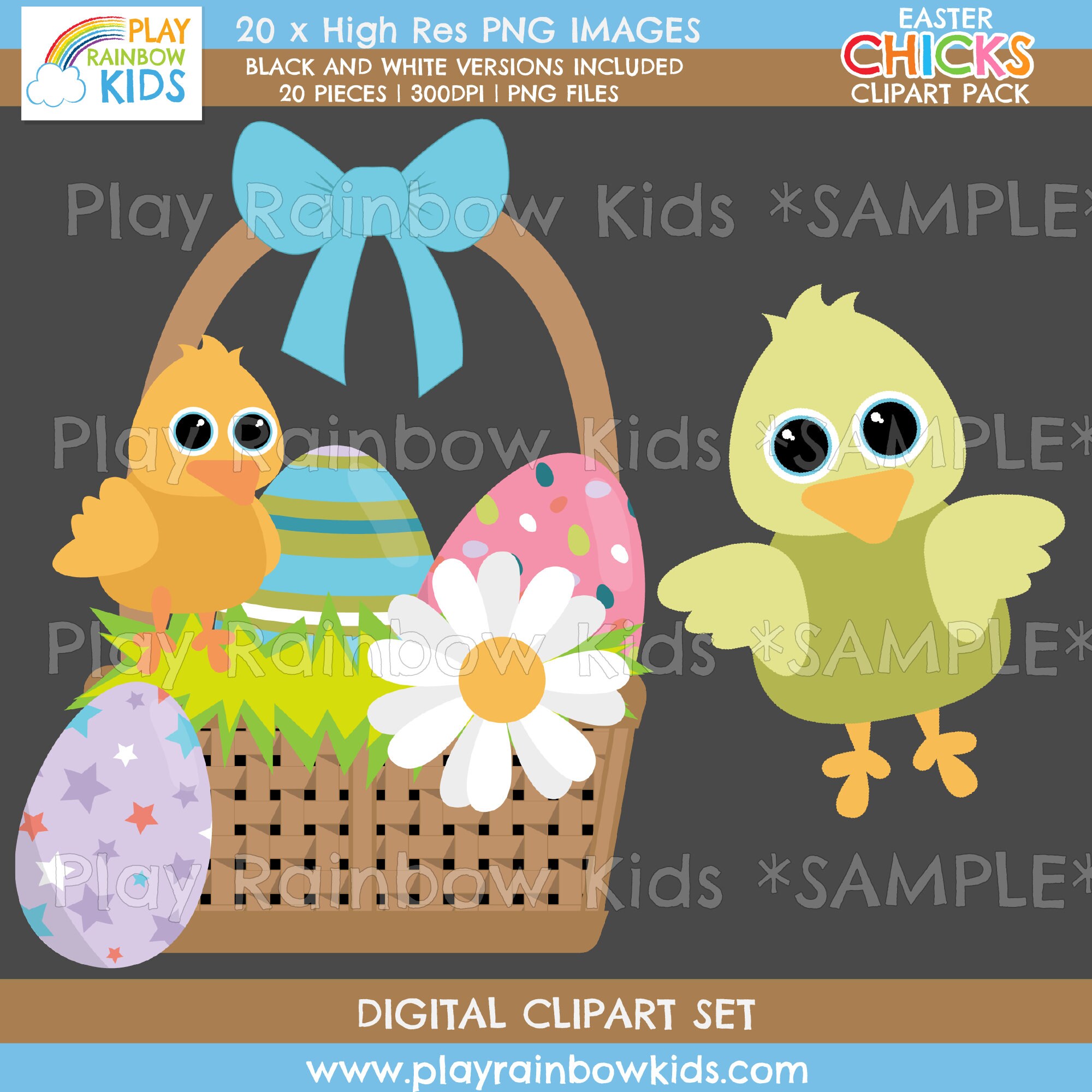 Easter Chicks Clipart Commercial Use Easter Clipart Easter - Etsy