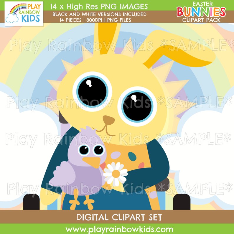 Easter Bunny Clipart, Commercial Use, Easter Clipart, Easter Graphics ...
