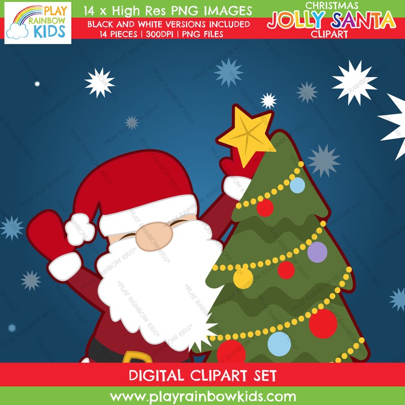 Santa Clipart | Christmas Clipart | St Nick | Holiday Clipart | Santa ...