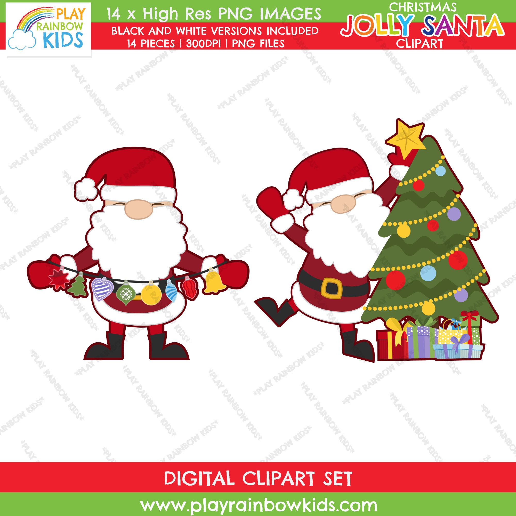 Santa Clipart | Christmas Clipart | St Nick | Holiday Clipart | Santa ...