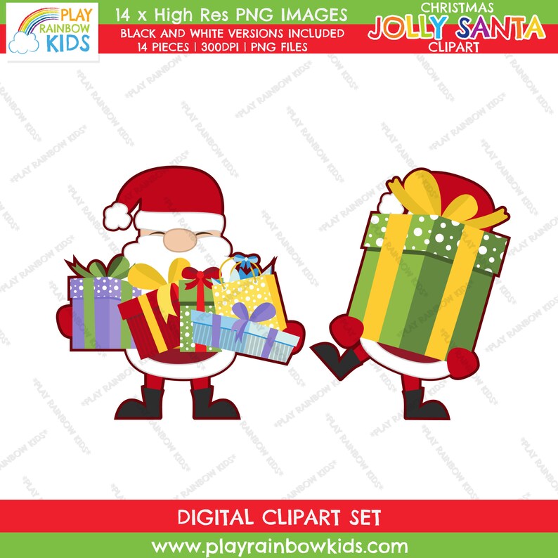 Santa Clipart | Christmas Clipart | St Nick | Holiday Clipart | Santa ...