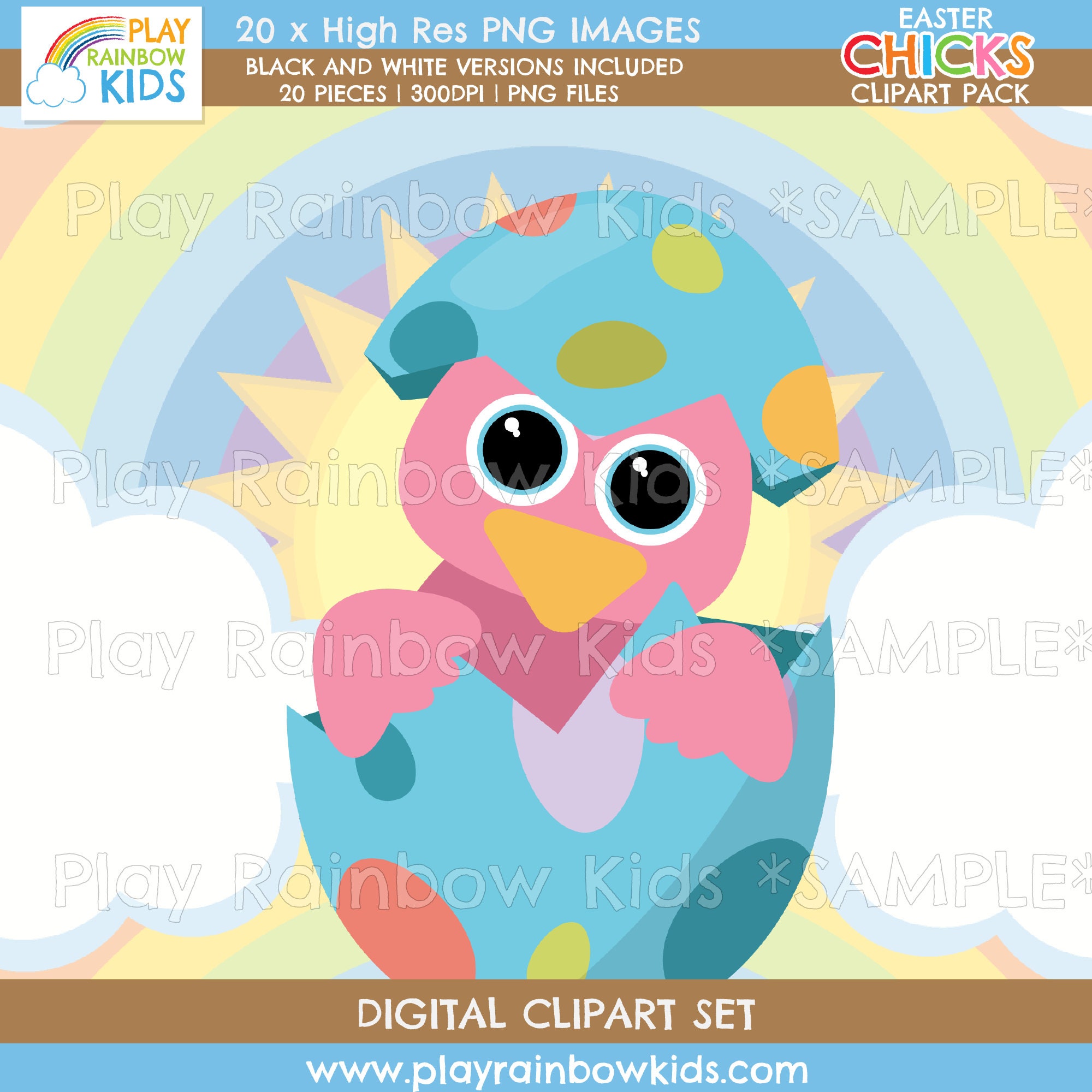 Easter Chicks Clipart, Commercial Use, Easter Clipart, Easter Graphics ...