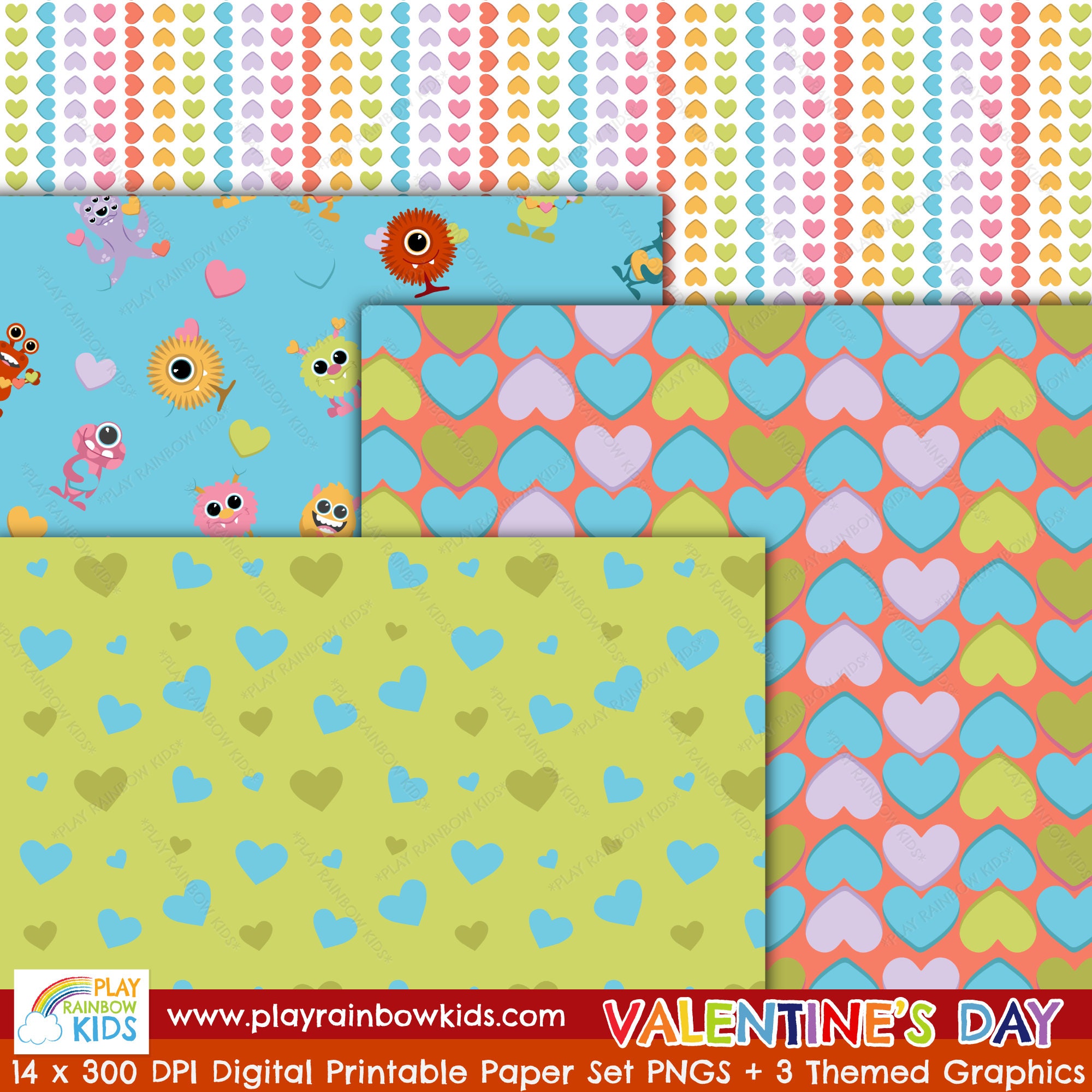 Valentine Clipart Bundle, Clipart Bundle, Valentine's Day Clipart, Cute ...