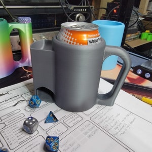 Dice Tower Can Cup 3d Printed Insulated Drink Holder Tabletop Gaming ...