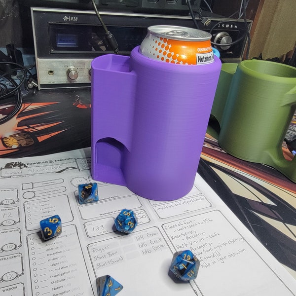 Can Holder With Dice Tower - Etsy
