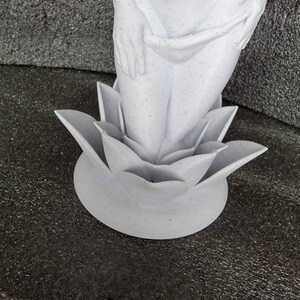 Elegant Female Figure Emerging From Lotus Flower Beautiful Woman ...