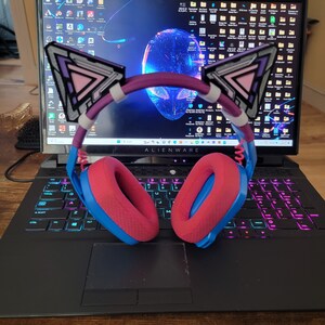 Futuristic Cyberpunk Cat Ears for Gaming Headsets - Etsy