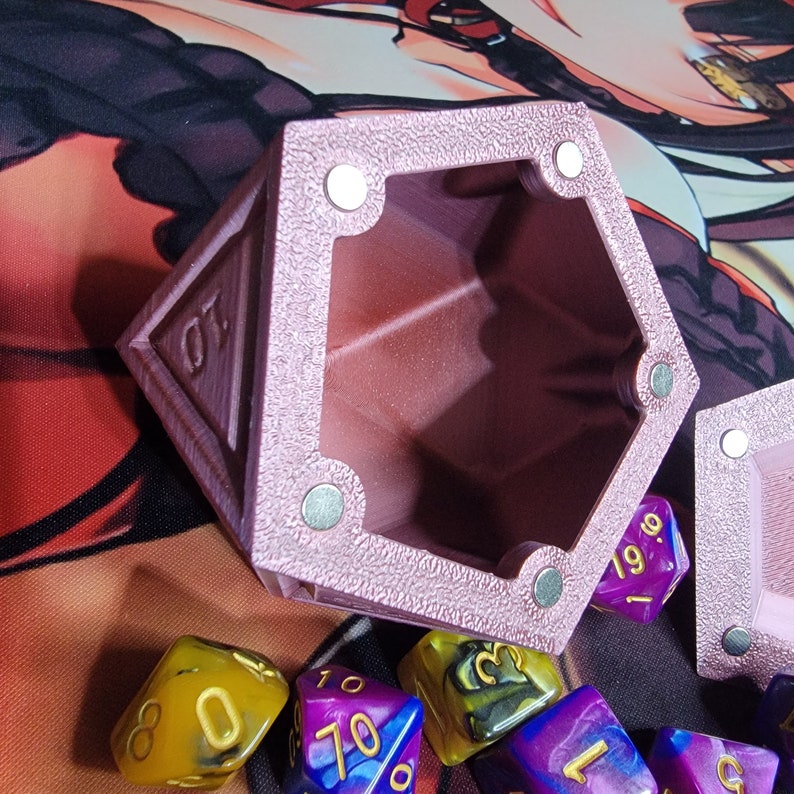 3D Printed D20 Magnetic Dice Box: Tabletop Gaming Storage - Etsy