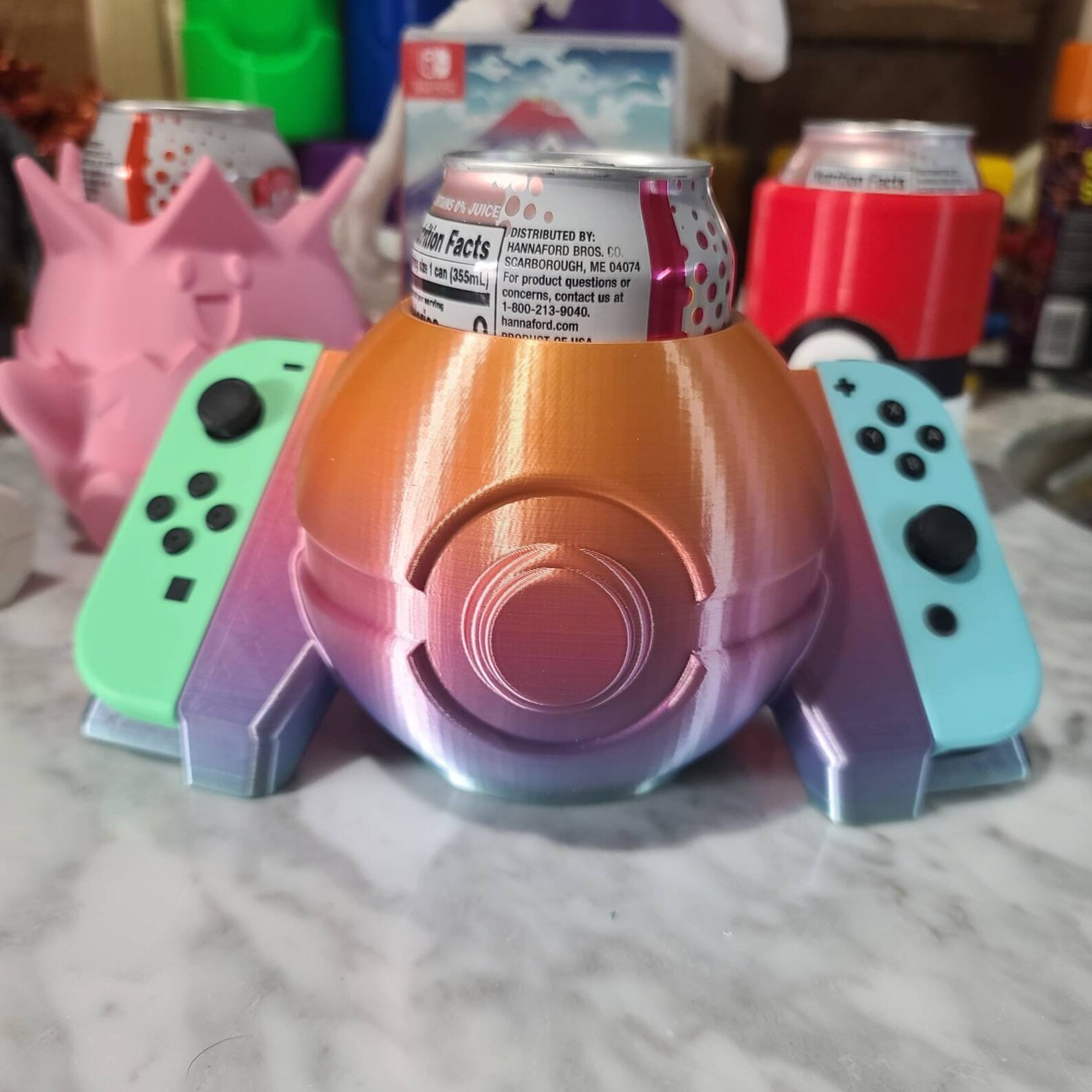 Pokemon Pokeball Nintendo Switch Joy-con Can Cup Holder | Video Game ...