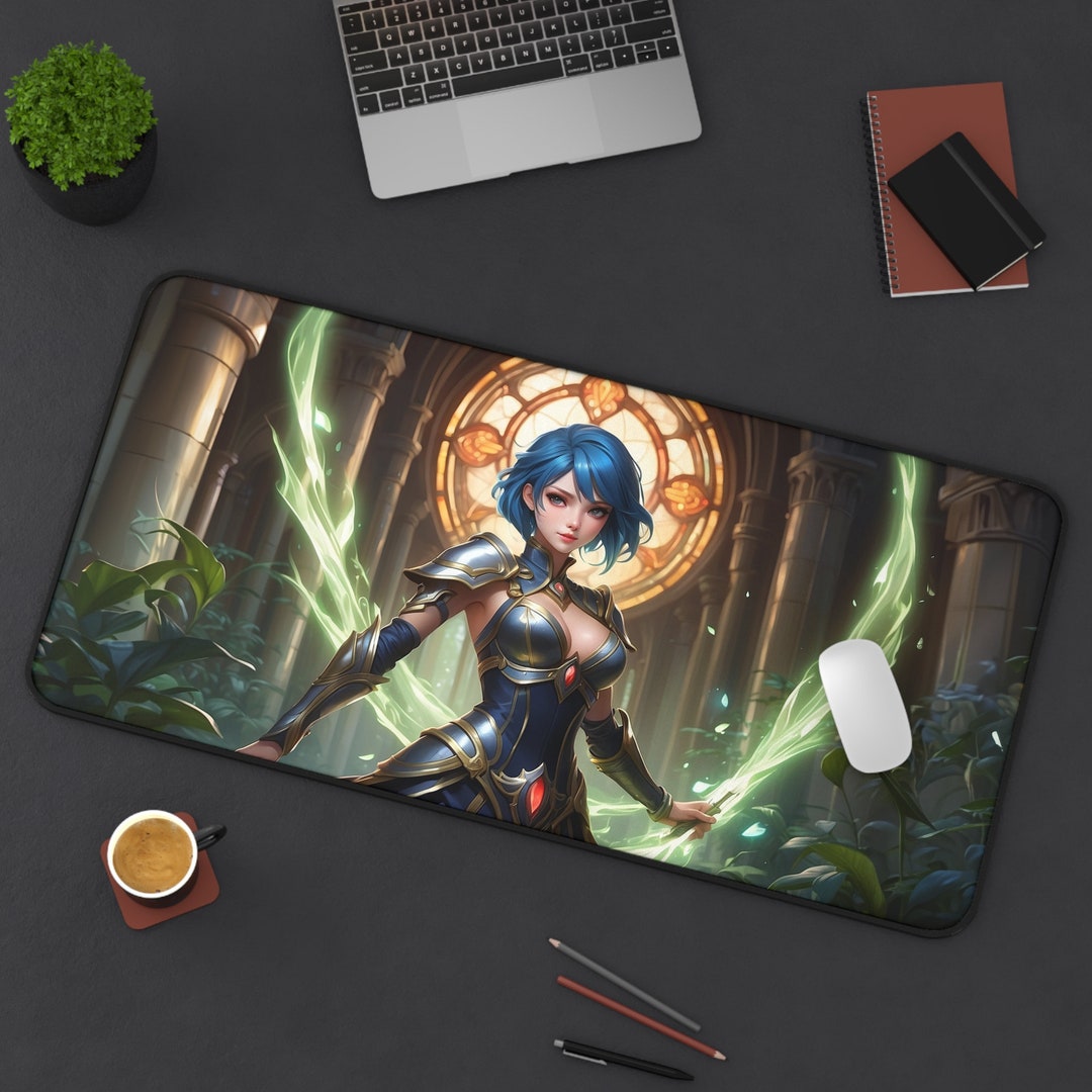 Beautiful Anime Girl XXL Gaming Mousepad Manga Computer PC Gamer Desk ...