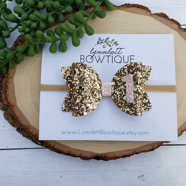 First Birthday Bows - Etsy