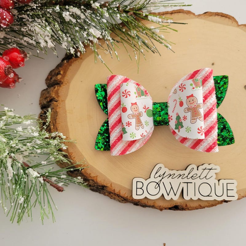 Gingerbread Hair Bow - Etsy