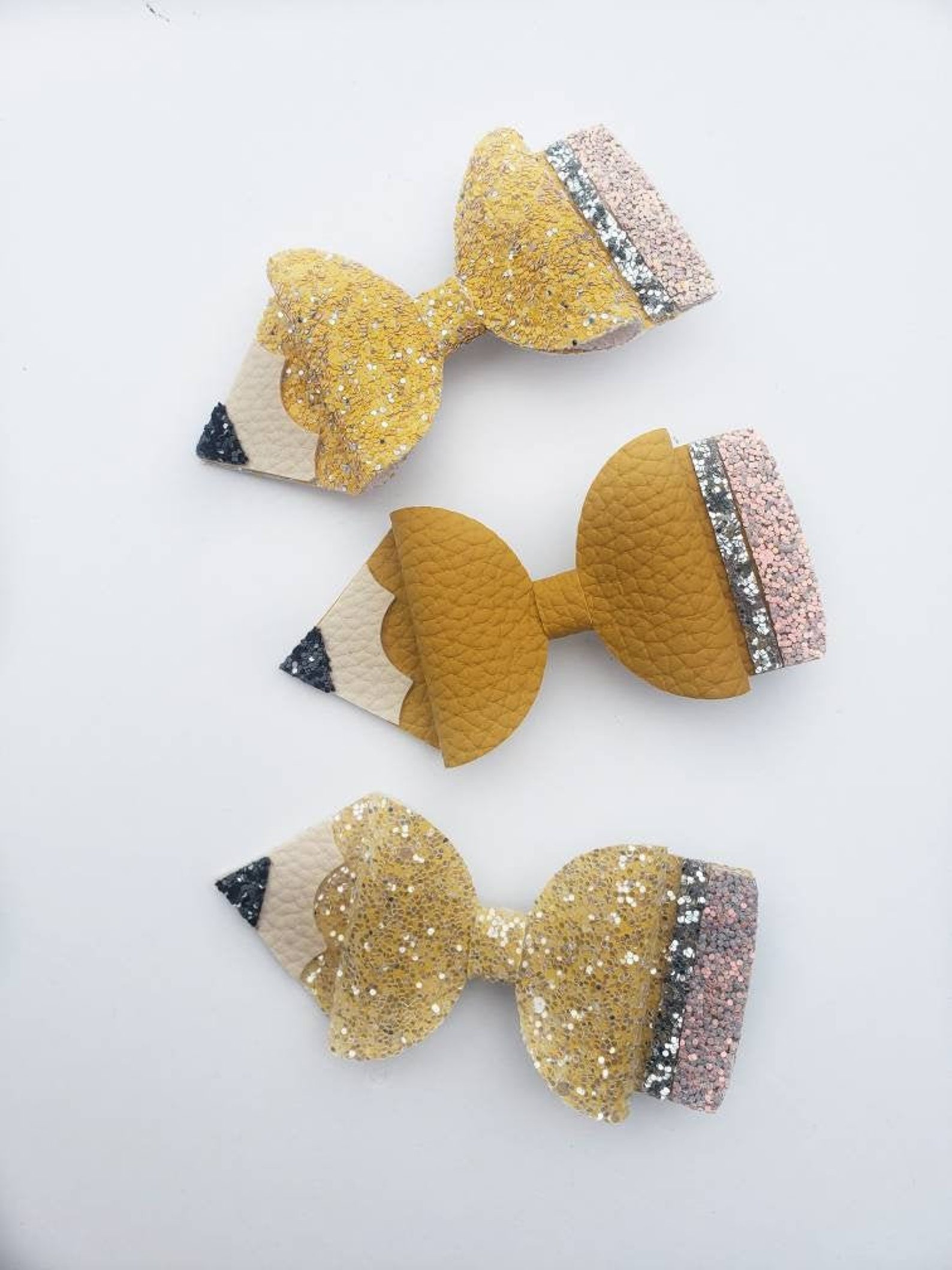 You Choose Pencil Hair Bow Back to School Bows. | Etsy